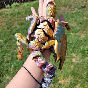 Pet Dragon - 3D Printed Multicolor Articulated Dragon - Finger Puppet ...