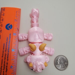 Cupid Cow Articulated Figurine - 3D Printed - Cute Desk Buddy ...