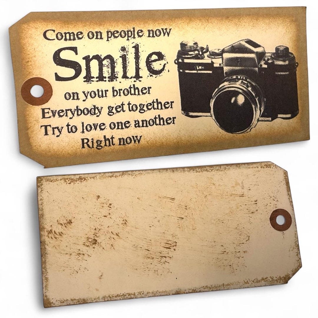 A Vintage Style Hang Tag Luggage Bag Card Tag - Etsy