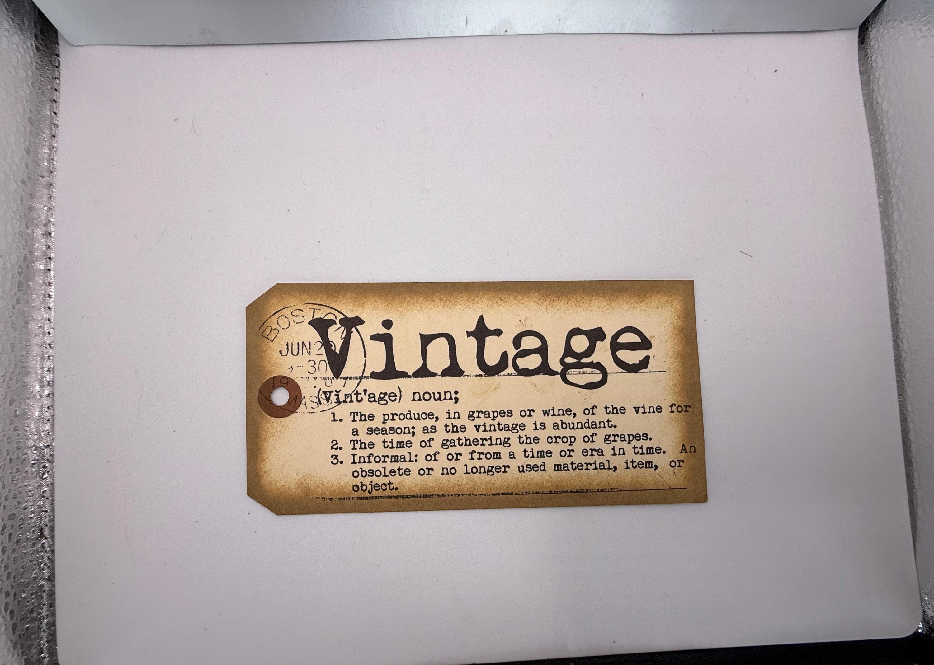 A Vintage Style Hang Tag Luggage Bag Card Tag - Etsy
