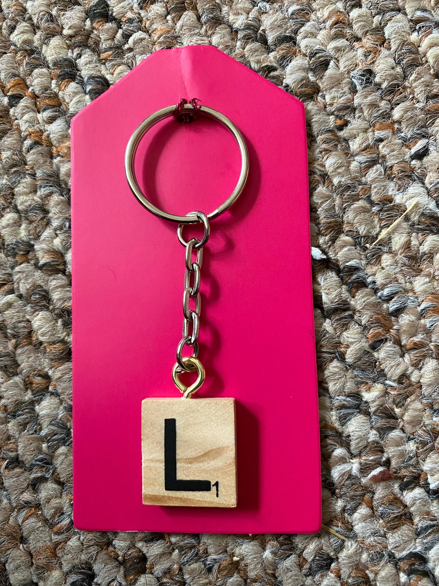 Personalised Single Letter Scrabble Tile Keyring - Etsy