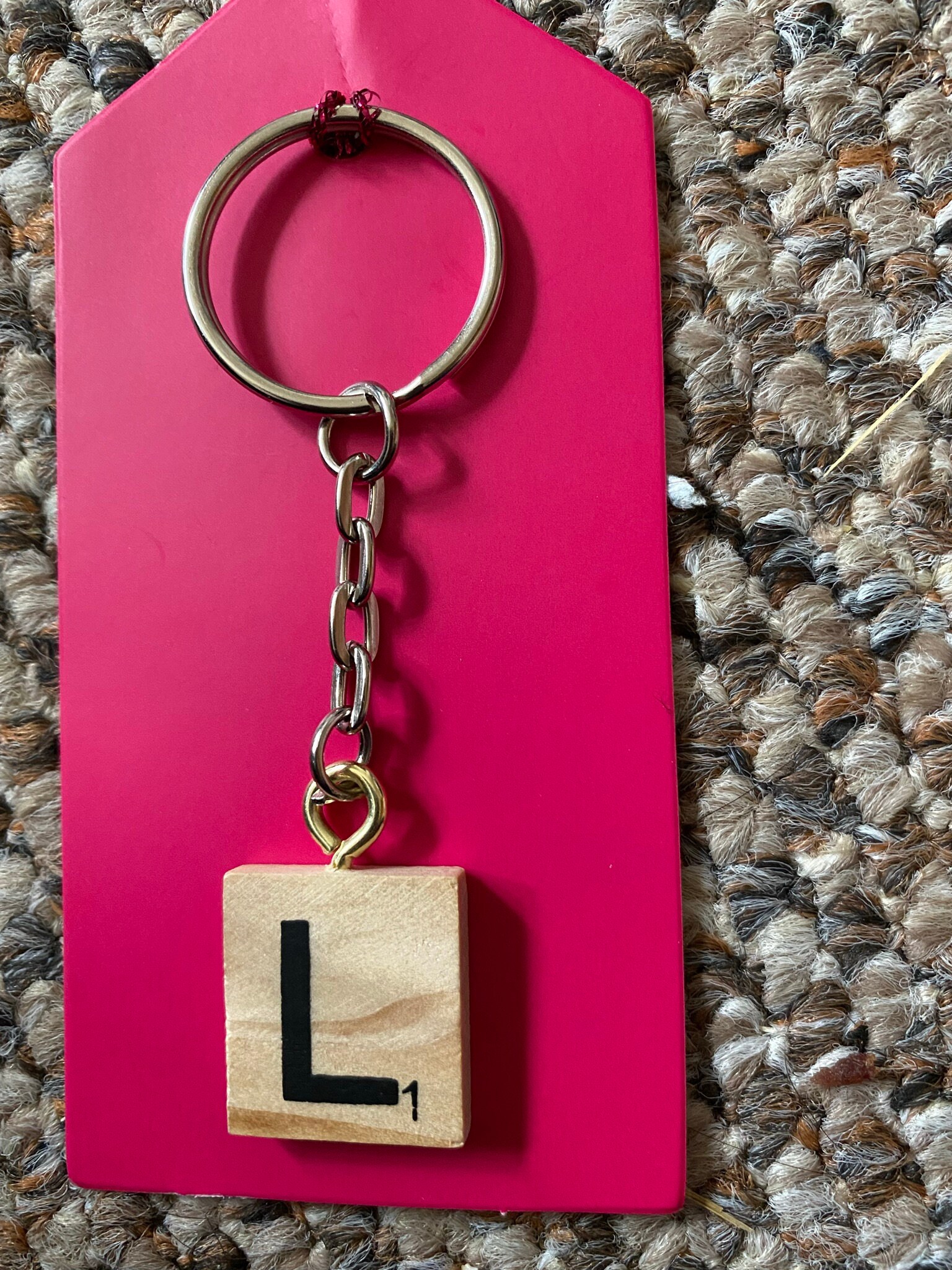 Personalised Single Letter Scrabble Tile Keyring - Etsy