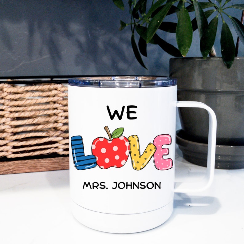 Personalized Teacher Coffee Mug: Insulated Stainless Steel, Class Gift ...
