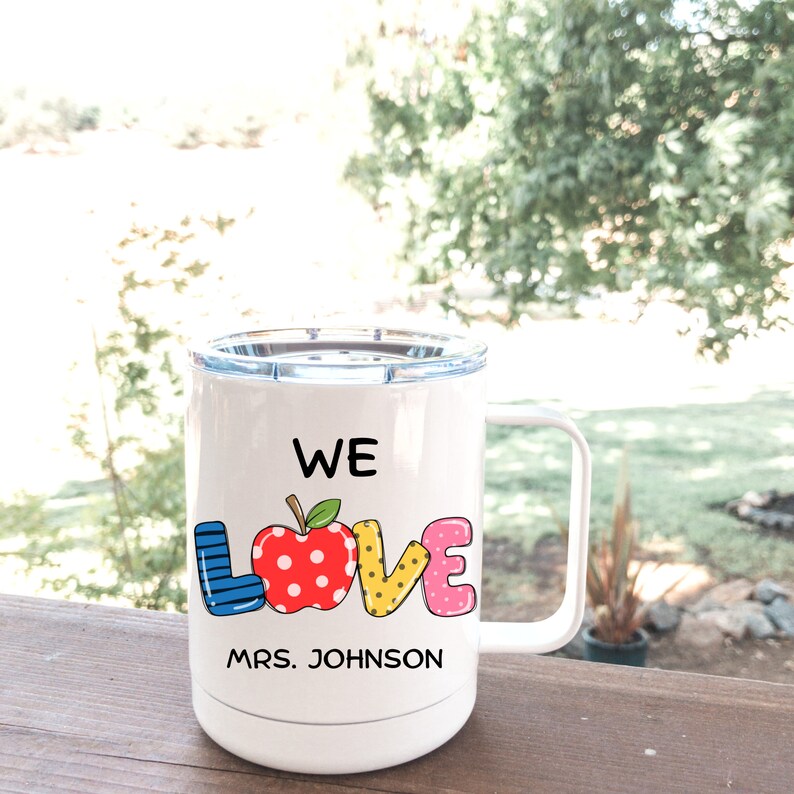 Personalized Teacher Coffee Mug: Insulated Stainless Steel, Class Gift ...
