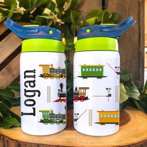 Personalized Train Kid's Cup: 12oz Insulated Water Bottle - Etsy