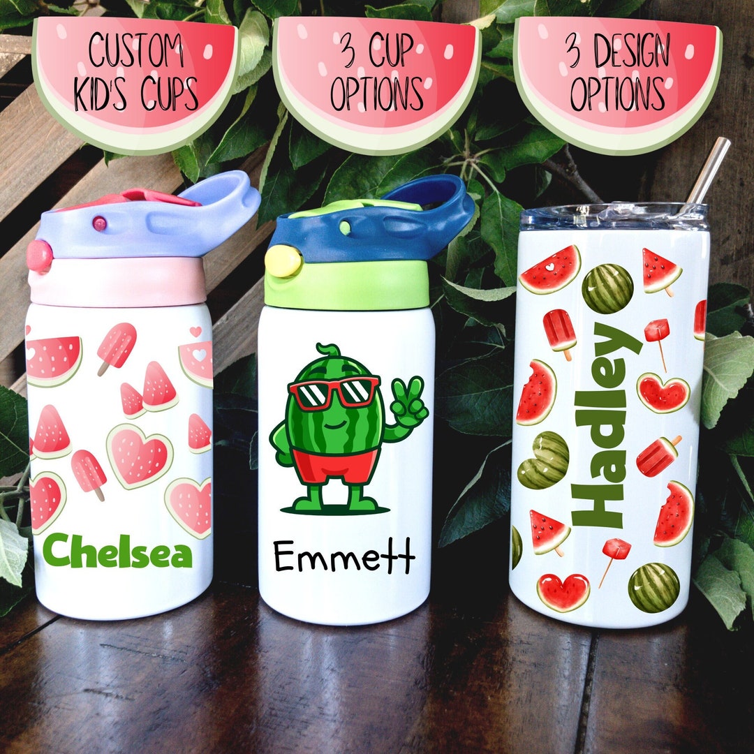 Watermelon Kid's Cup /insulated With Lid and Straw/ Design and Cup ...