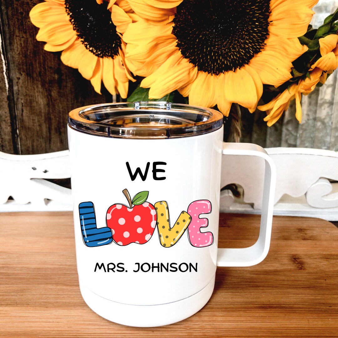 Personalized Teacher Coffee Mug: Insulated Stainless Steel, Class Gift ...