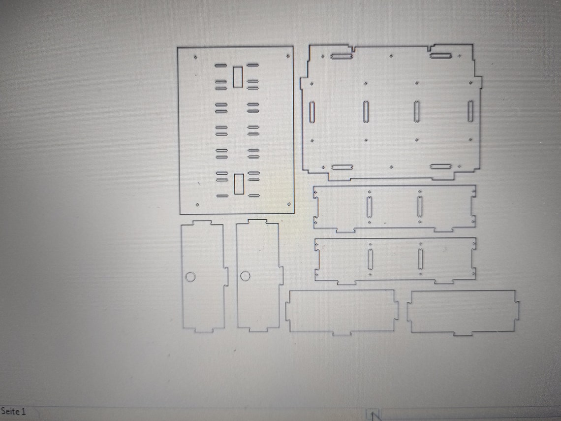Drawing Attachment Box and Lid for Makita Systainer Size 2 DXF CDR ...