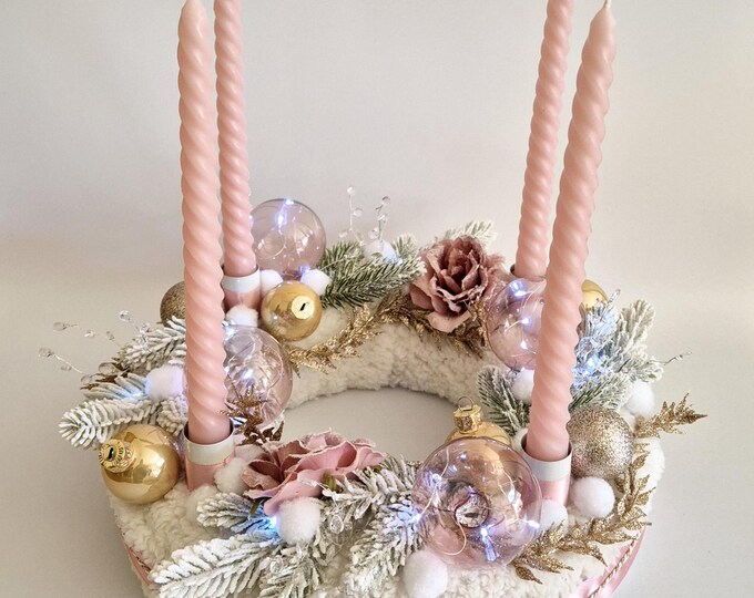 Advent Wreath Christmas Decoration Wreath Table Decoration Arrangement ...