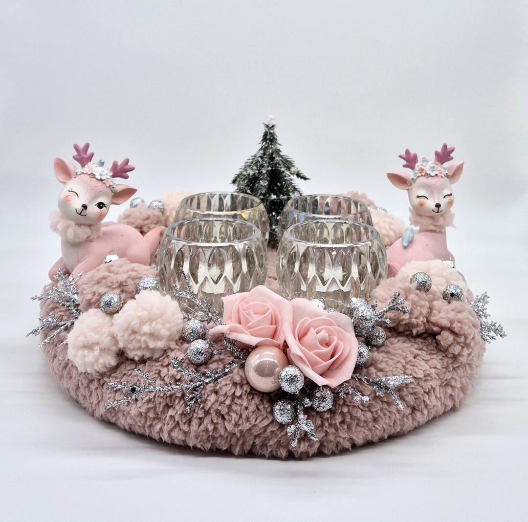 Advent Wreath Christmas Decoration Wreath Table Decoration Arrangement ...