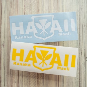 Hawaii Kanaka Waterproof Vinyl Decal - Etsy