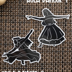 Hula Dancer Silhouette Stickers | Vinyl Stickers - Etsy