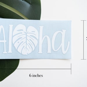 Aloha Monstera Leaf Decal - for Cars, Waterbottle, Laptop - Etsy