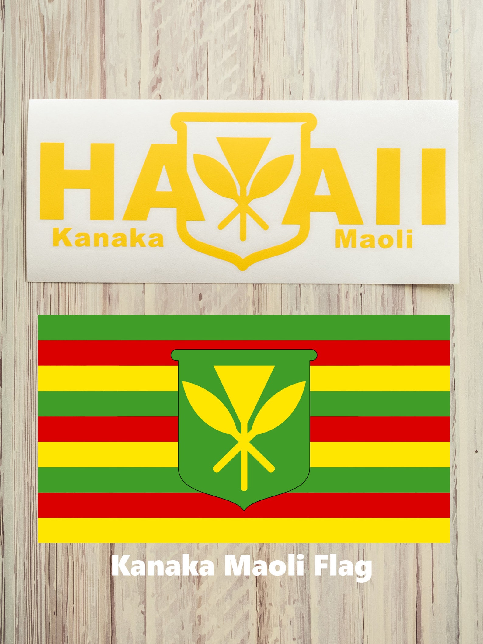 Hawaii Kanaka Waterproof Vinyl Decal - Etsy