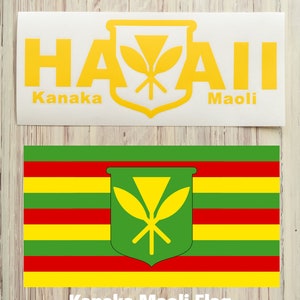 Hawaii Kanaka Waterproof Vinyl Decal - Etsy