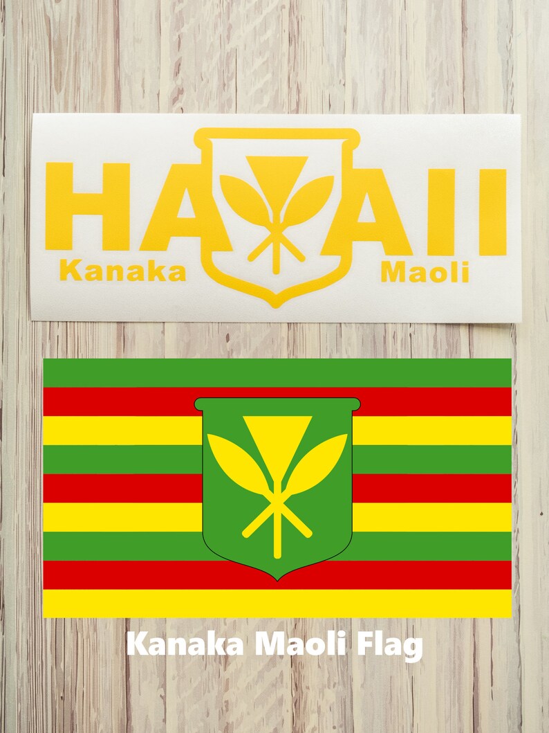 Hawaii Kanaka Waterproof Vinyl Decal - Etsy