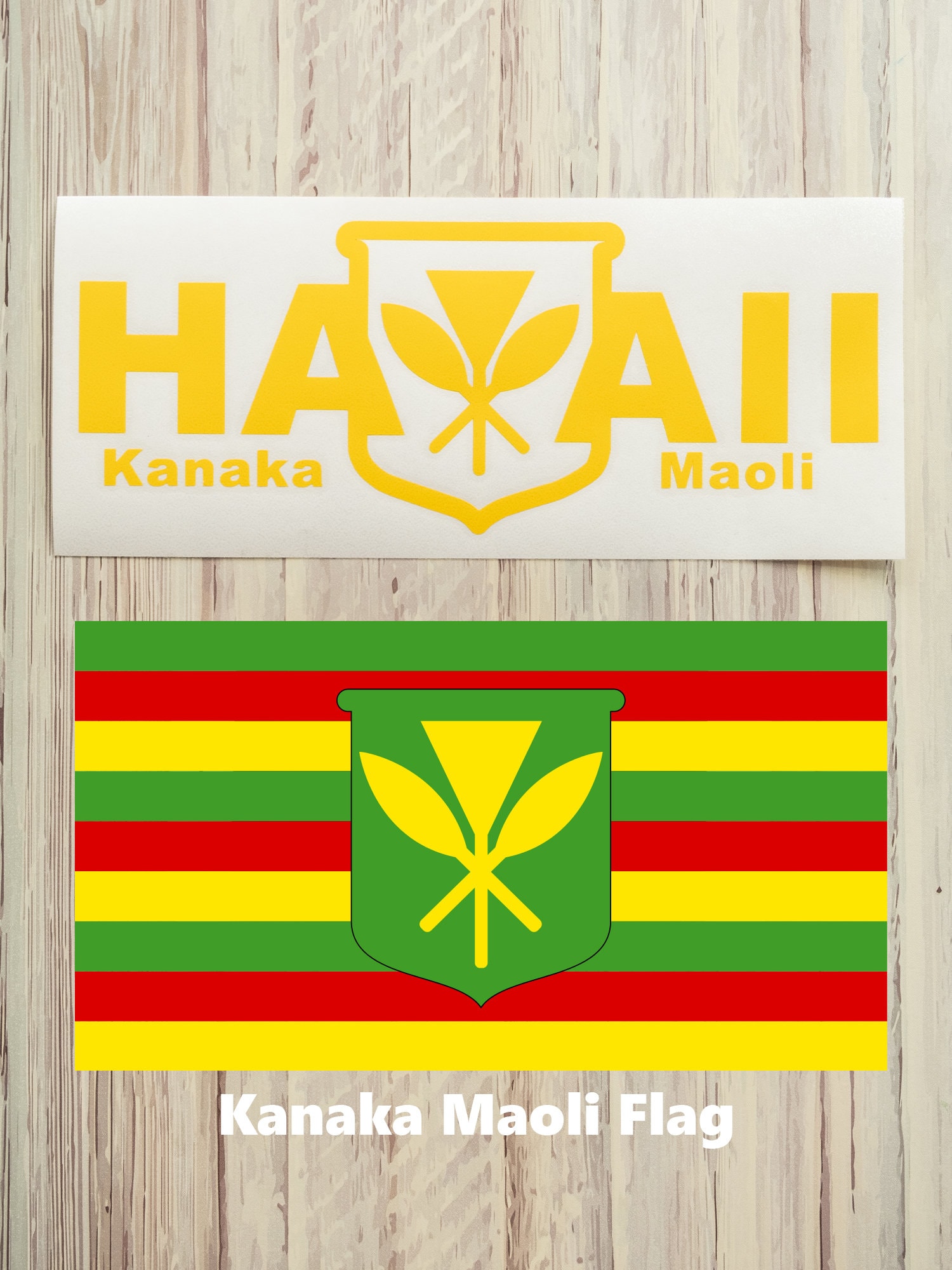 Hawaii Kanaka Waterproof Vinyl Decal - Etsy