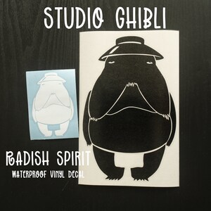 Spirited Away Radish Spirit Oshirosama Vinyl Decal From Studio Ghibli ...