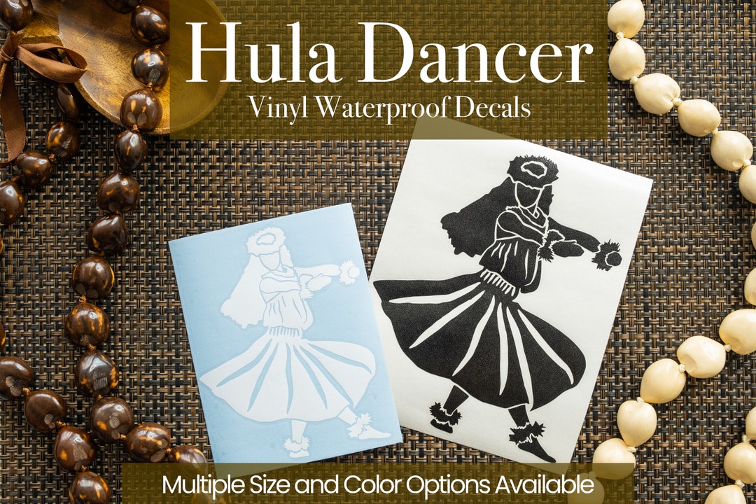 Haku Hula Dancer Waterproof Vinyl Decal - Etsy