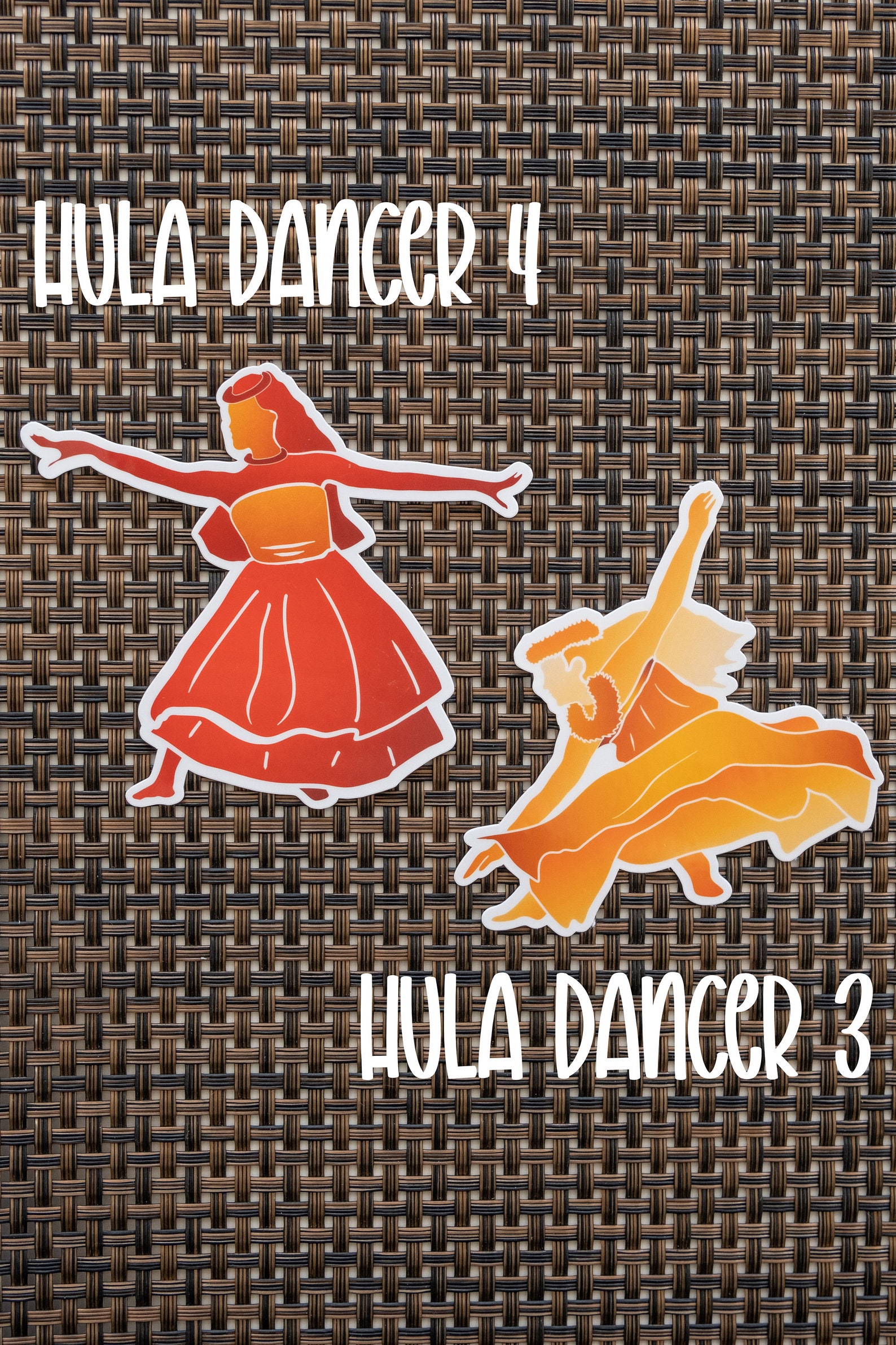 Hula Dancer Silhouette Stickers | Vinyl Stickers - Etsy