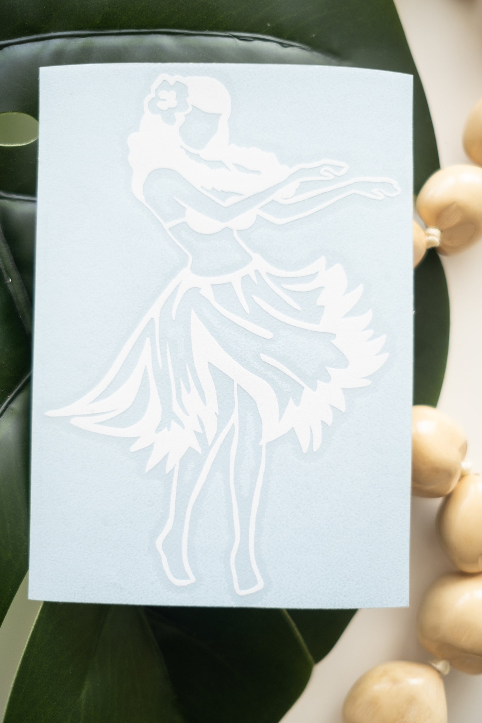 Vintage Hula Dancer Vinyl Decal - Etsy