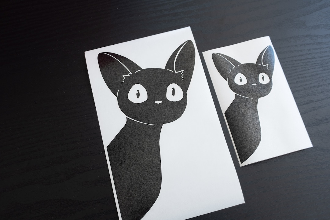 Jiji Cat Vinyl Decal: Kiki's Delivery Service, Laptop/car Decal - Etsy