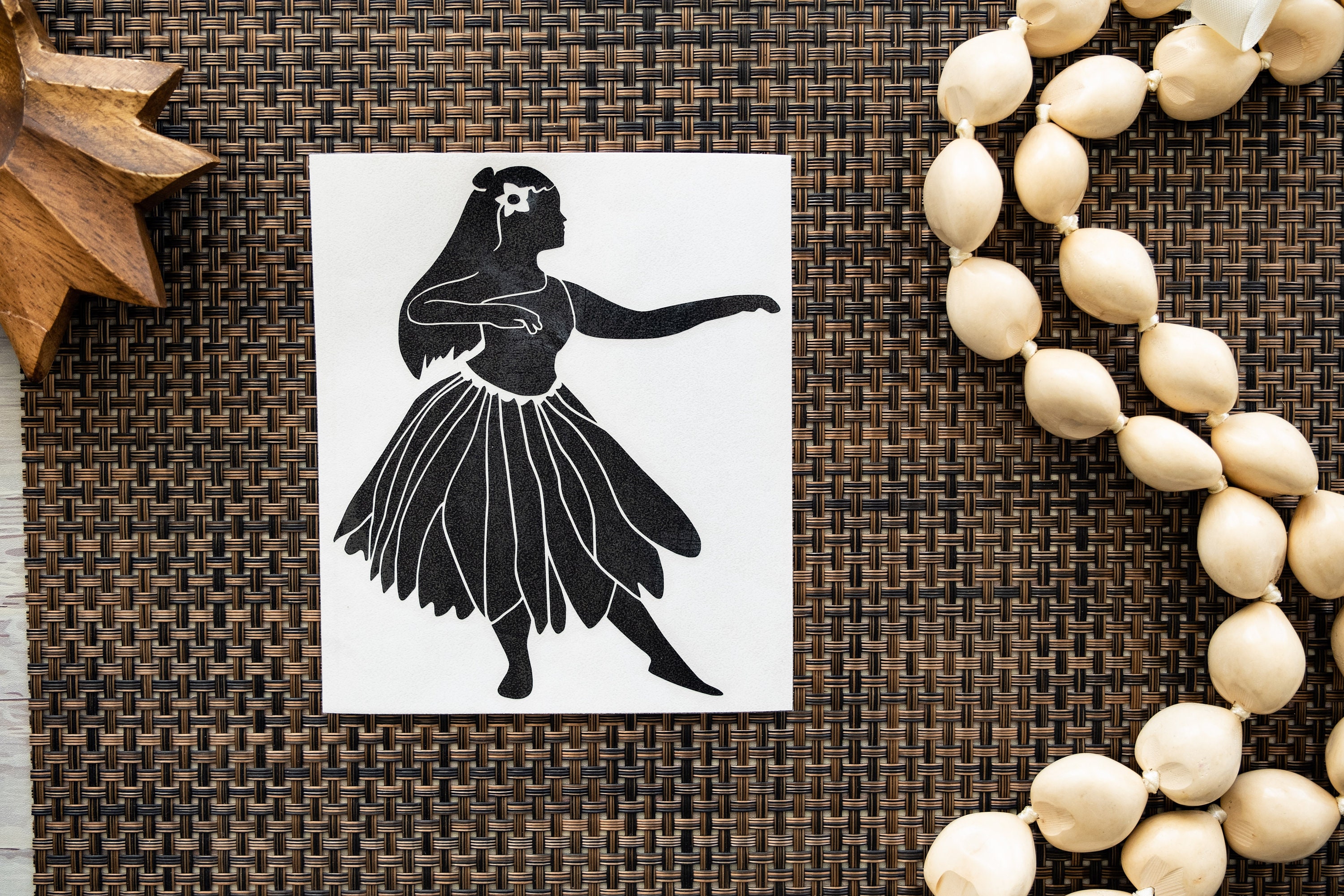 Hula Dancer Waterproof Vinyl Decal - Etsy