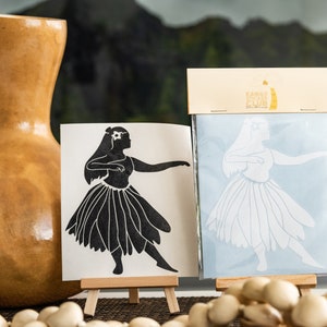 Hula Dancer Waterproof Vinyl Decal - Etsy