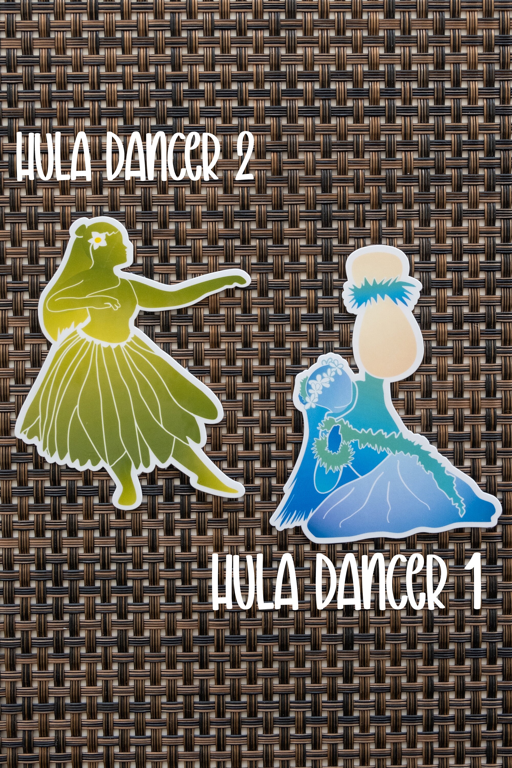 Hula Dancer Silhouette Stickers | Vinyl Stickers - Etsy