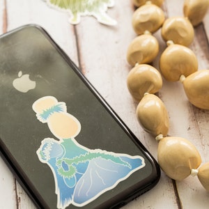 Hula Dancer Silhouette Stickers | Vinyl Stickers - Etsy
