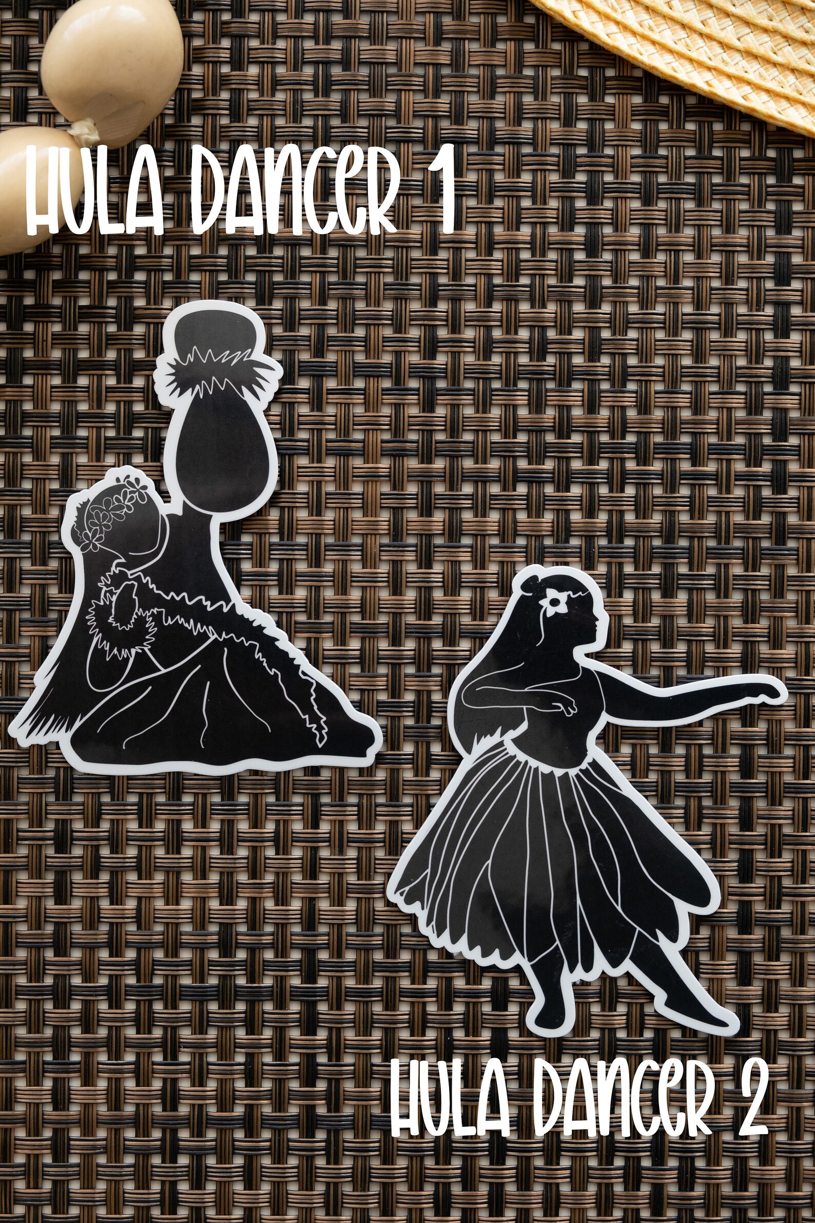 Hula Dancer Silhouette Stickers | Vinyl Stickers - Etsy