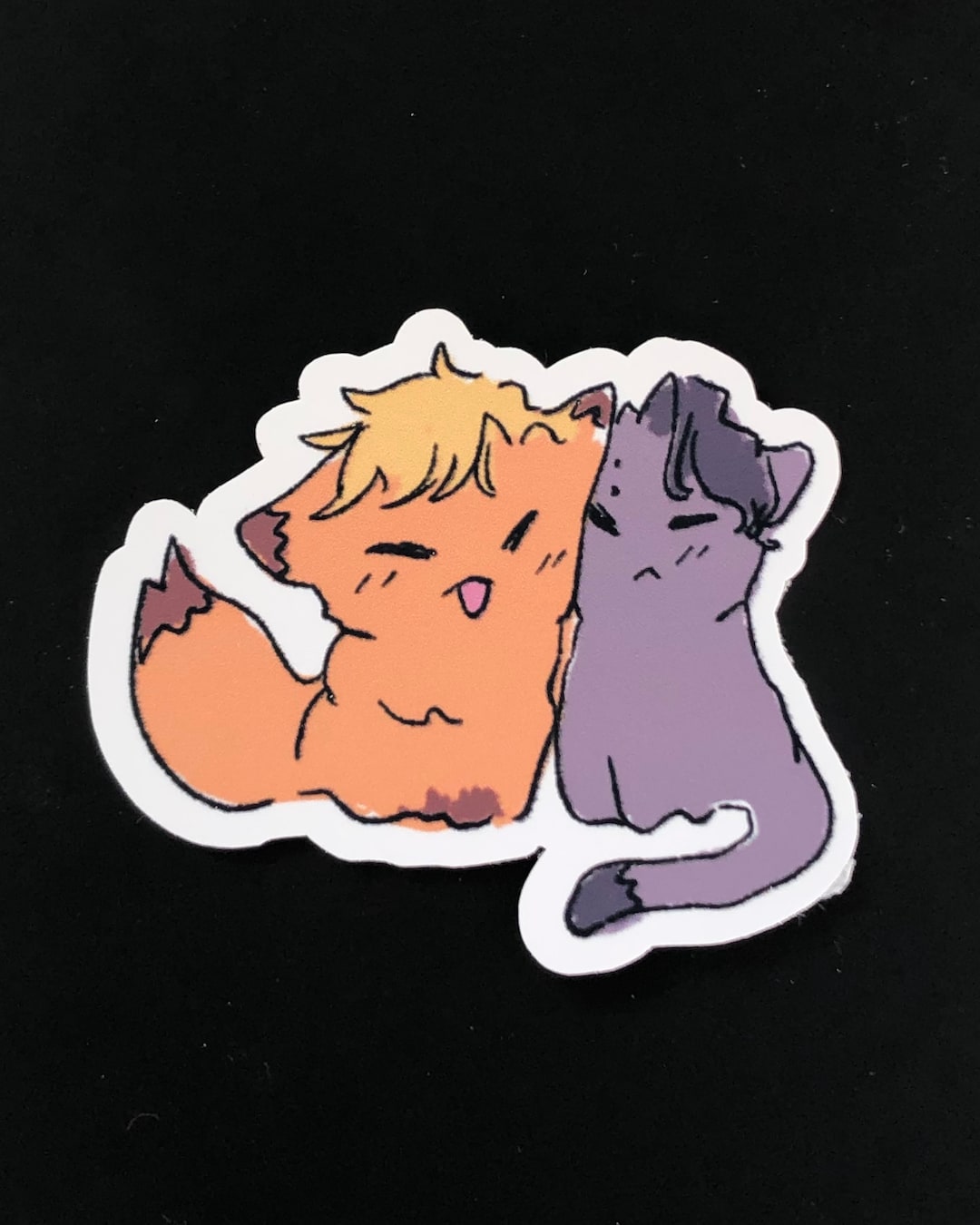 Sakuatsu Fox and Weasel Sticker - Etsy