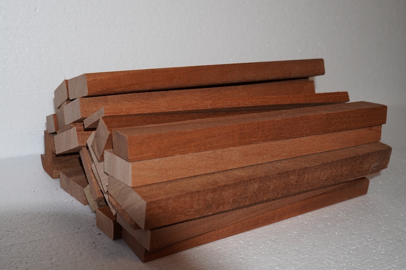 Planed Mahogany Sapele Hardwood Offcuts 5kg Box Approx 300mm Long ...