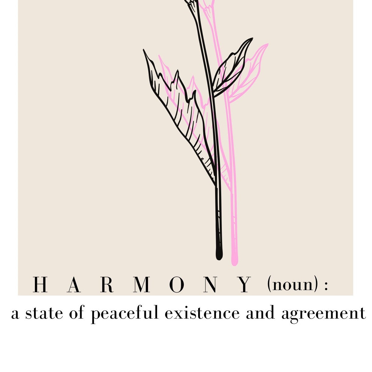 Harmony Definition Print Digital Downloadable and Printable - Etsy