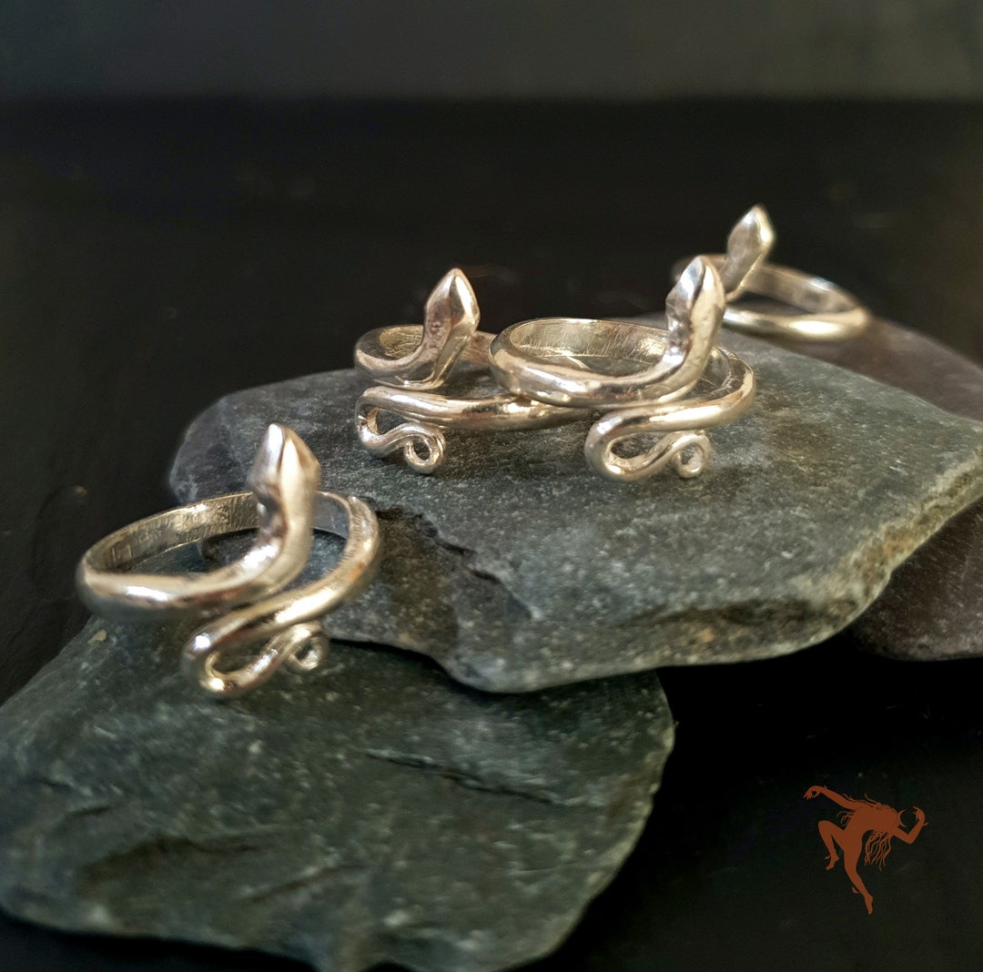 Consecrated Isha Silver Snake Ring / Sarpasutra - Etsy