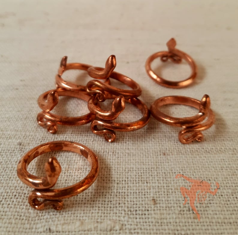 Consecrated Isha Copper Snake Ring. - Etsy