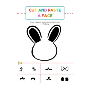 Easter Cut & Paste Activity Book - Etsy