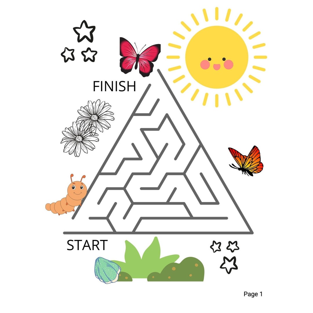 3 Fun Mazes - Etsy