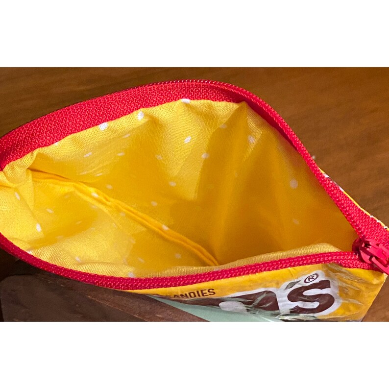 Peanut M&m's Zippered Pouch, Upcycled Candy Wrapper Pouch - Etsy