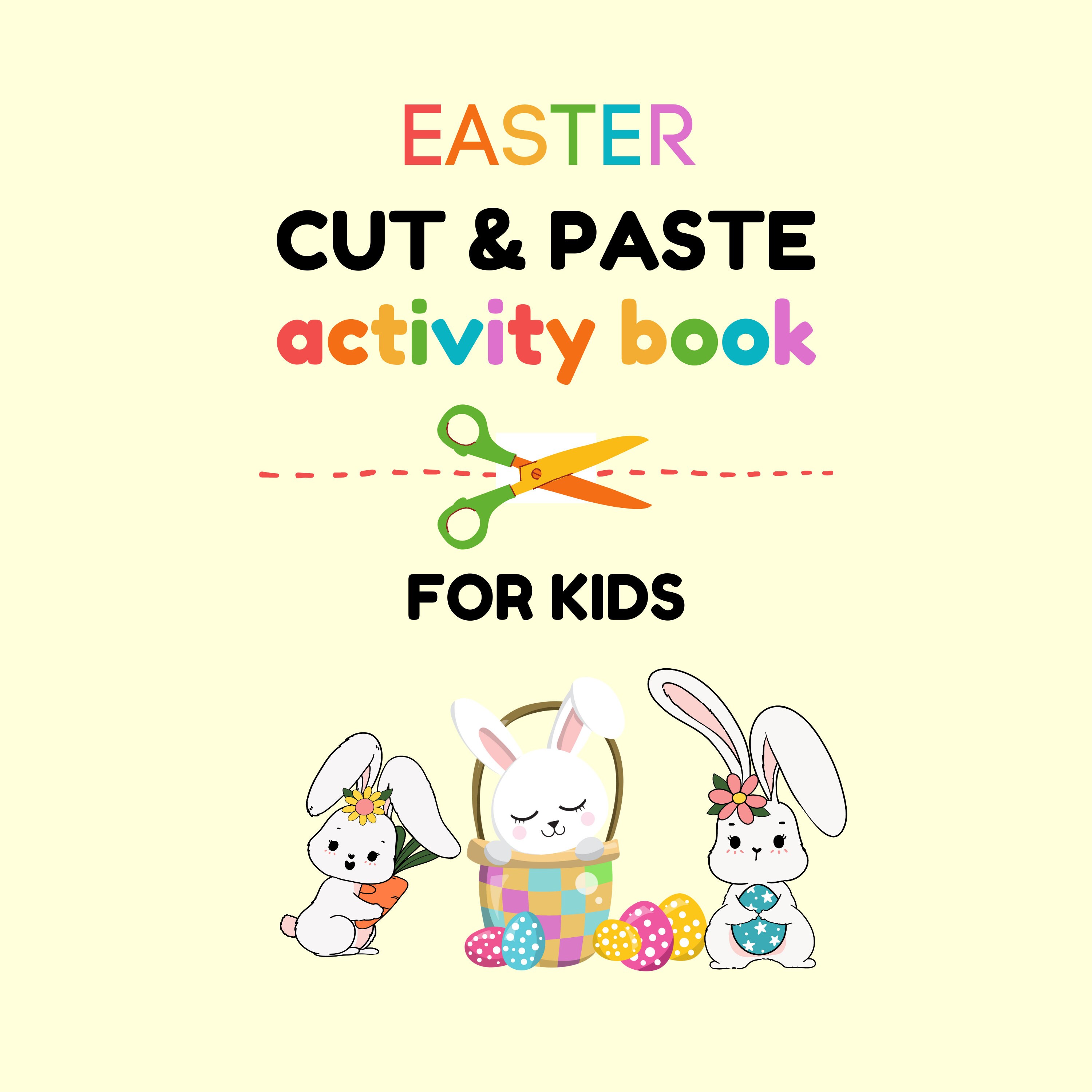 Easter Cut & Paste Activity Book - Etsy