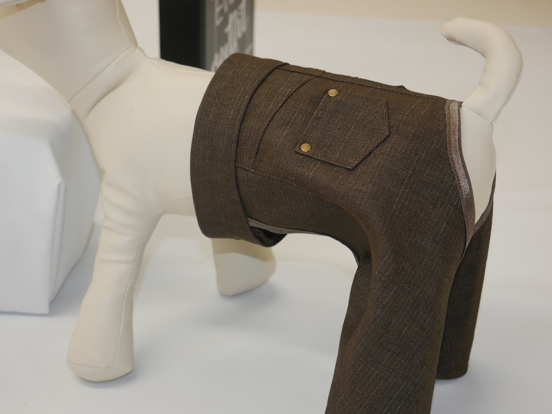 Brown Denim Pants for Him | Denim Dog Bottoms | Brown Dog Pants ...