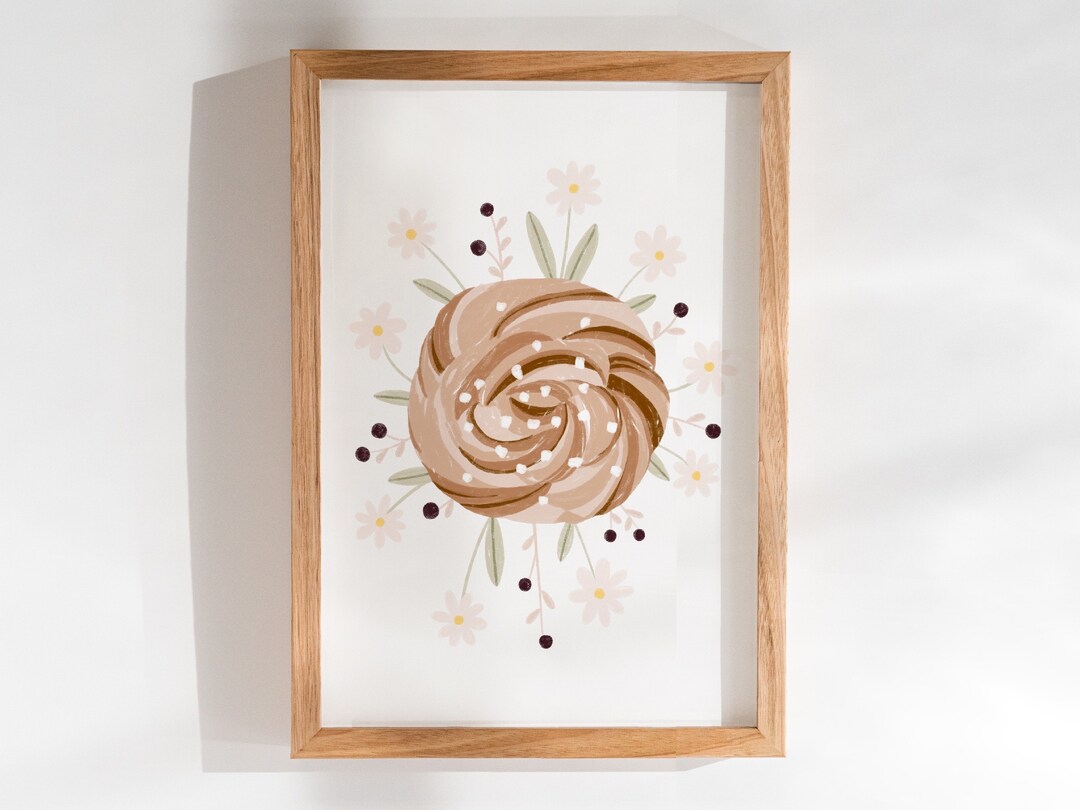 Picture Cinnamon Roll Poster Kanelbullar - Etsy