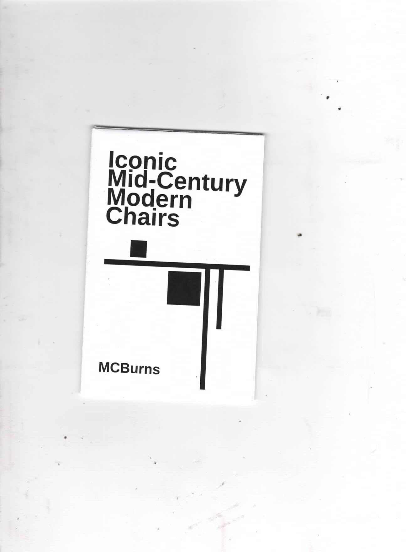 Iconic Mid-century Modern Chairs Mini-zine Furniture - Etsy