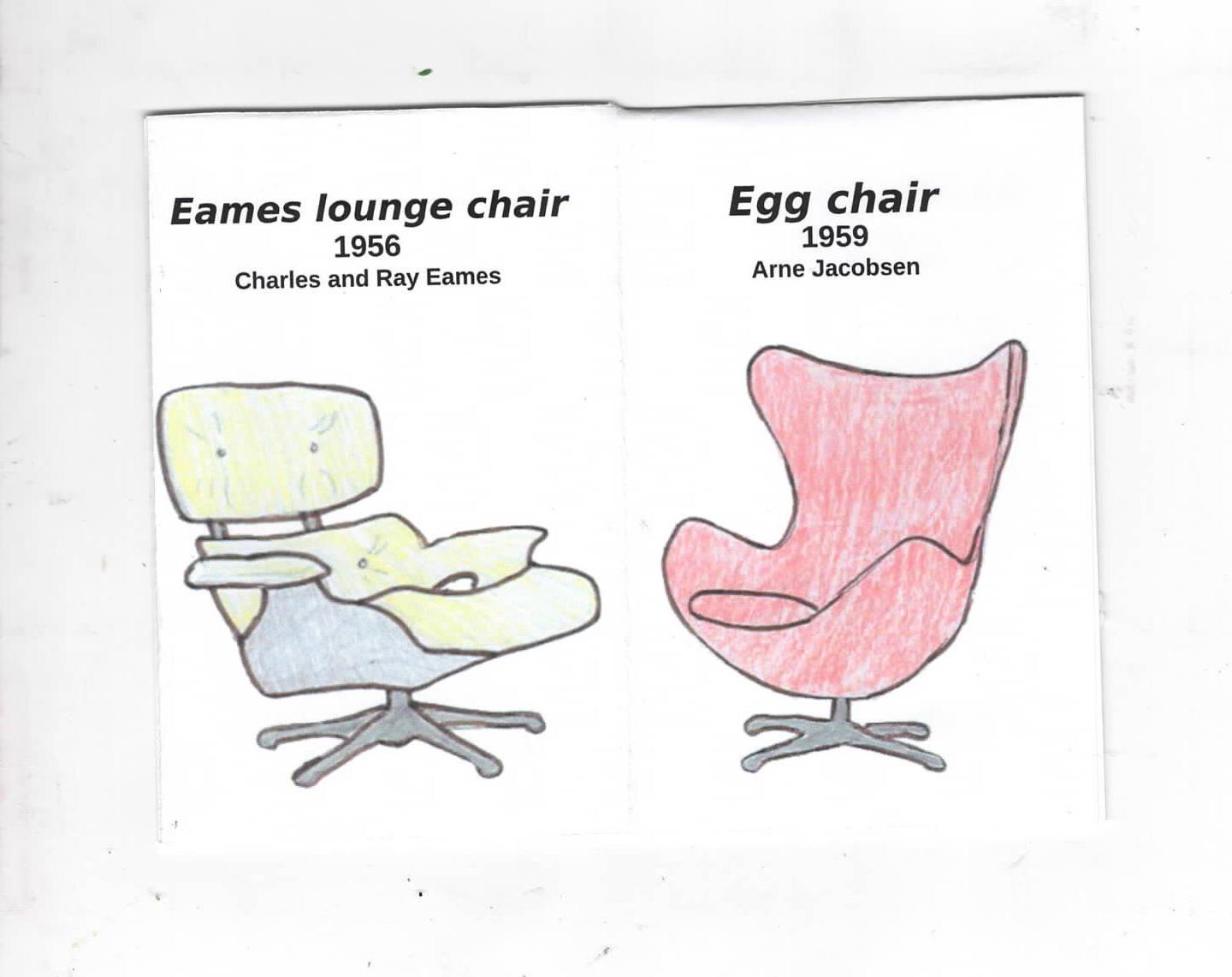 Iconic Mid-century Modern Chairs - Mini-zine - Etsy
