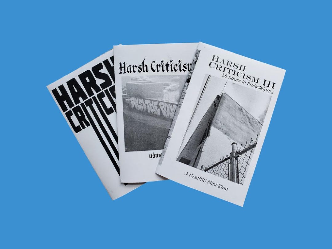 Harsh Criticism #1, 2, & 3 Graffiti Mini Zine Three Pack - Etsy