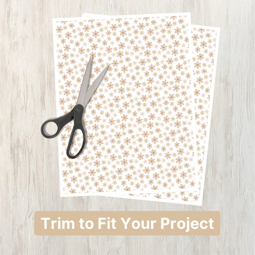 Boho Floral Dollhouse Wallpaper | Miniature 1:12 Scale Printable ...