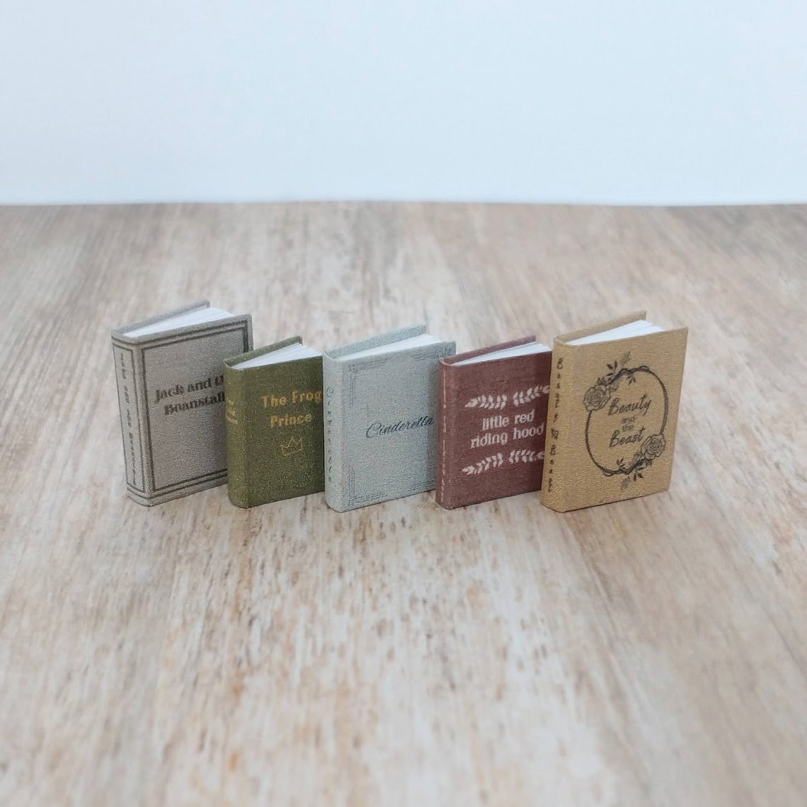 1:12 Scale Miniature Books Set of 5 Dollhouse Fairy-tale - Etsy