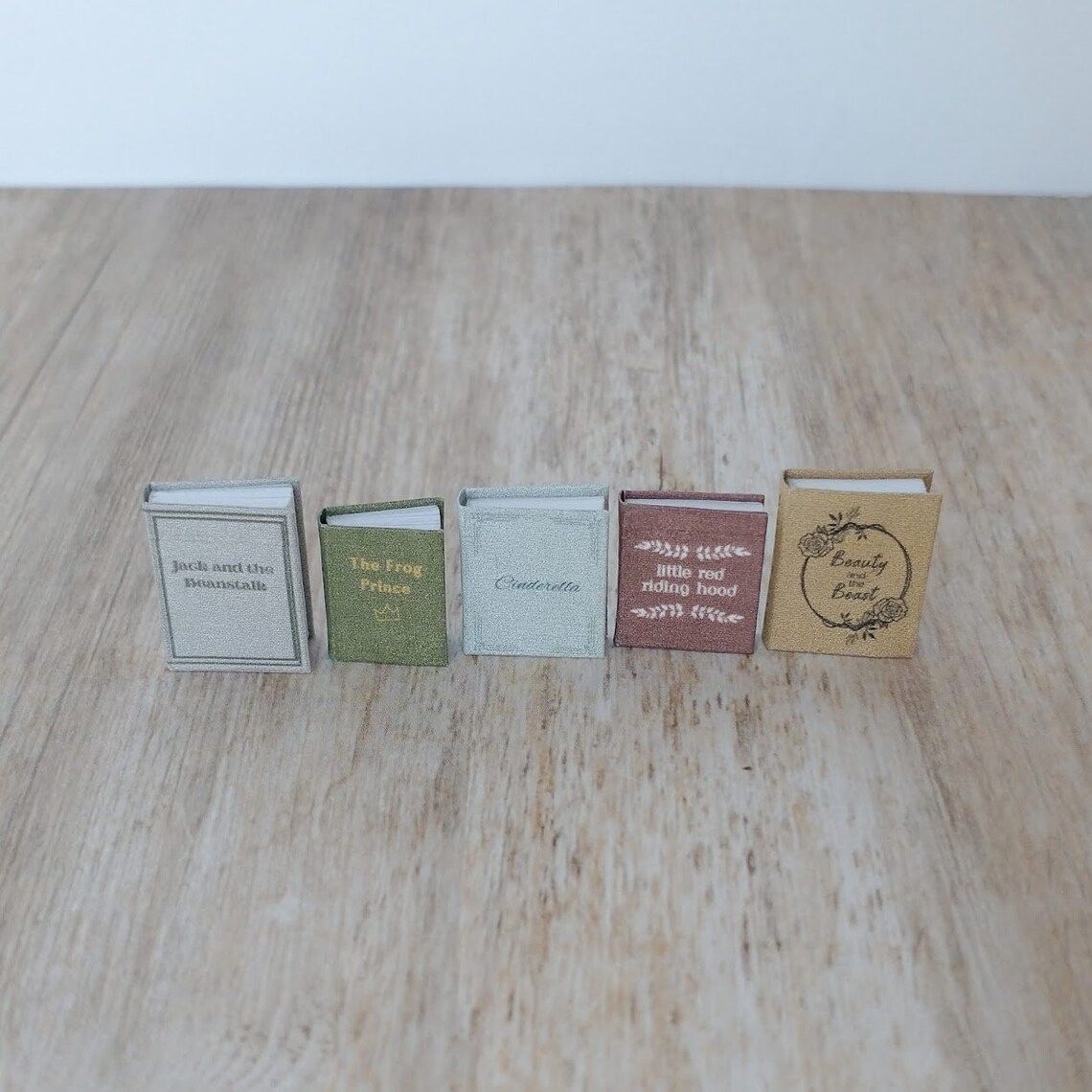 1:12 Scale Miniature Books Set of 5 Dollhouse Fairy-tale - Etsy