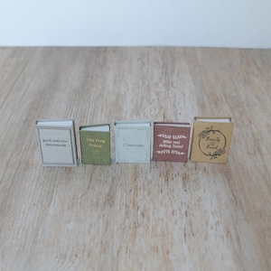 1:12 Scale Miniature Books Set of 5 Dollhouse Fairy-tale - Etsy