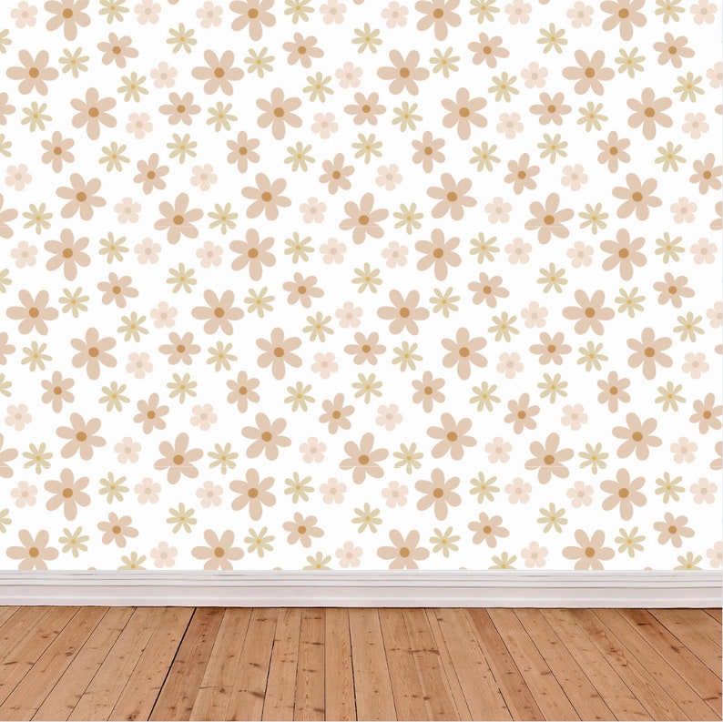 Boho Floral Dollhouse Wallpaper | Miniature 1:12 Scale Printable ...